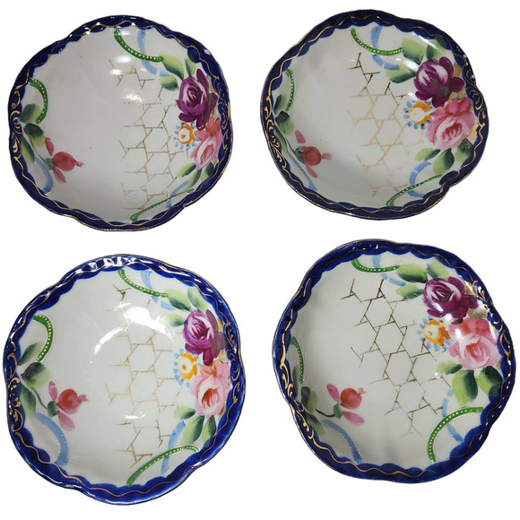 Takito Company | Other | Vintage Japanese Takito Co Tt Diamond Hand Painted Small Rice Bowl Dish ...